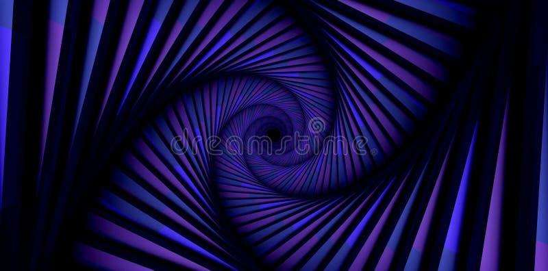 Blue Color Spiral Line Geometric Abstract Stock Illustration ...