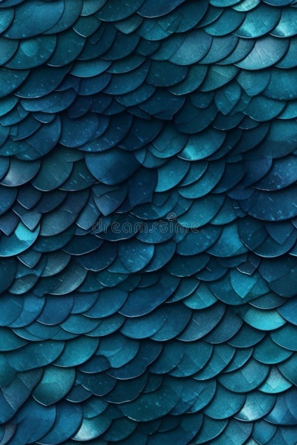 Blue fish scales texture stock illustration. Illustration of decoration ...