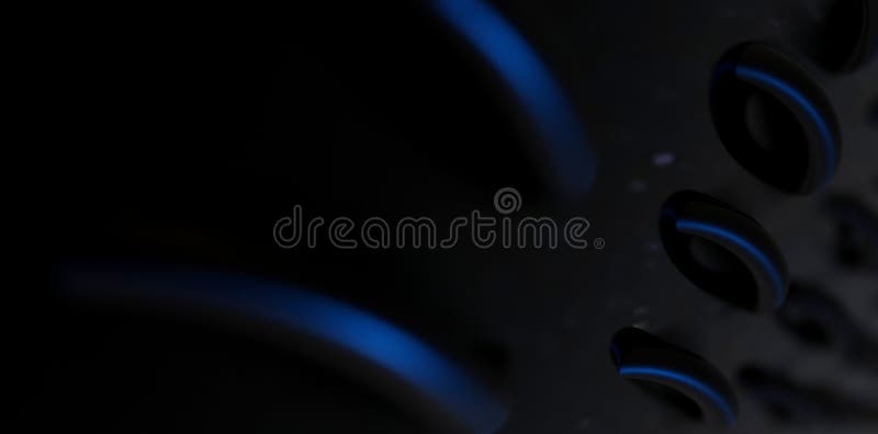 Blue Illuminated Electronic Interface Stock Illustration - Illustration ...