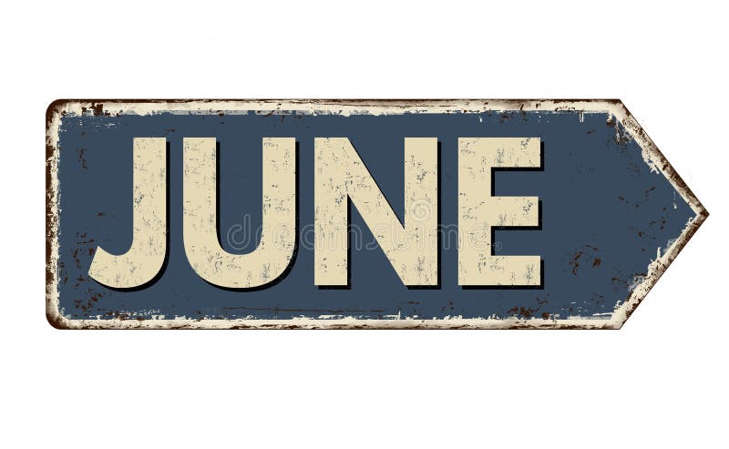 June sign. stock vector. Illustration of decor, date - 89284728