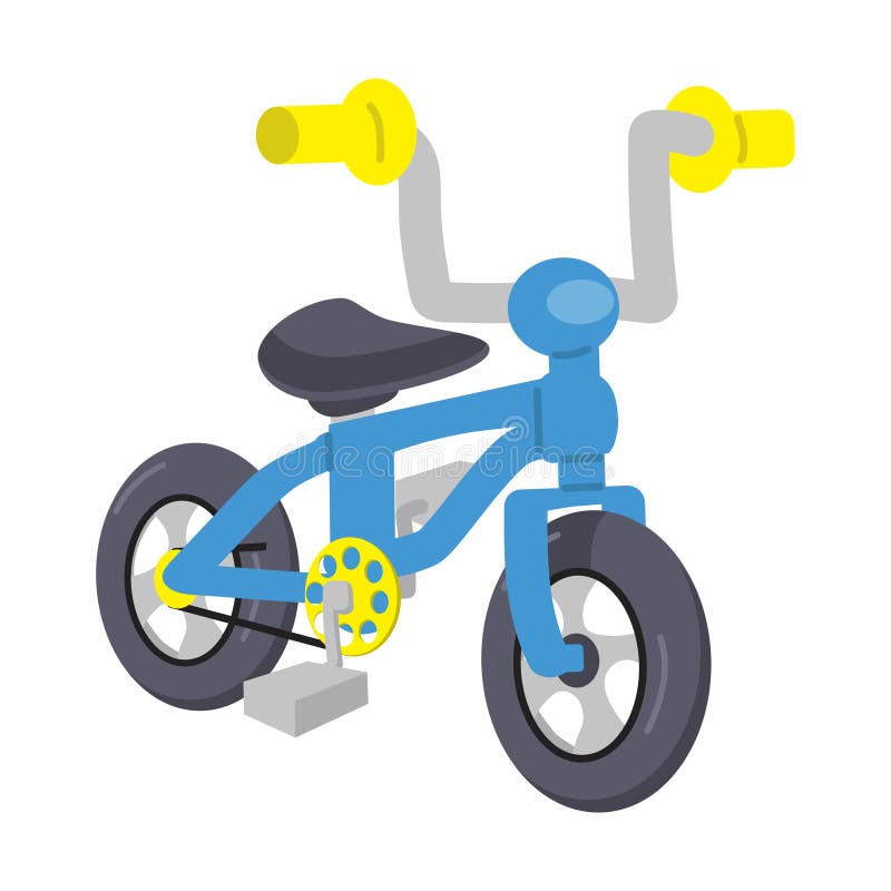 Illustration of a Blue Kids Bicycle Stock Illustration - Illustration ...