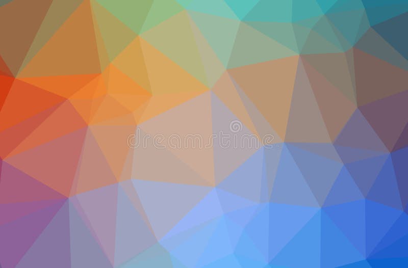 Illustration of Blue Low Poly Nice Multicolor Background. Stock ...