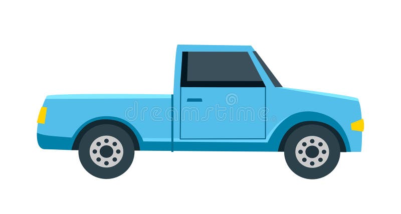 Pick Up Car Illustration. Blue Car. Off Road. Pick Up Truck. Automobile ...