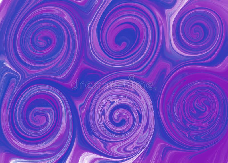 Blue and Purple Liquid Vortex Patterns Stock Illustration ...