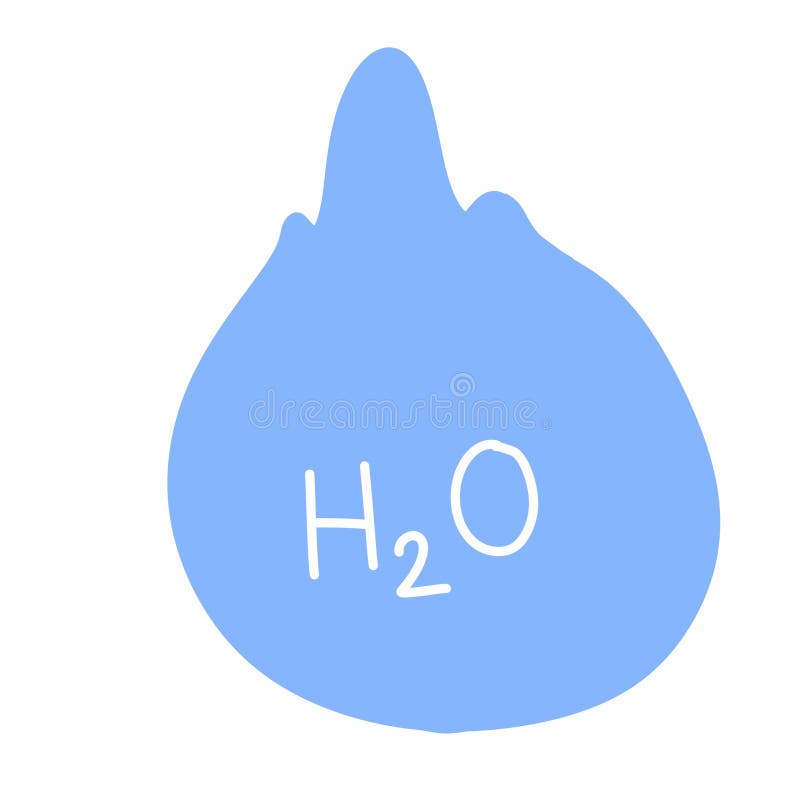 Illustration of a Blue Water Sign , Text H2O Stock Illustration ... Illustration of a Blue Water Sign , Text H2O Stock Illustration ...