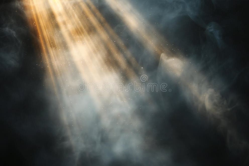 A Blurred Background of Light, with a Spotlight Shining Down from the ...