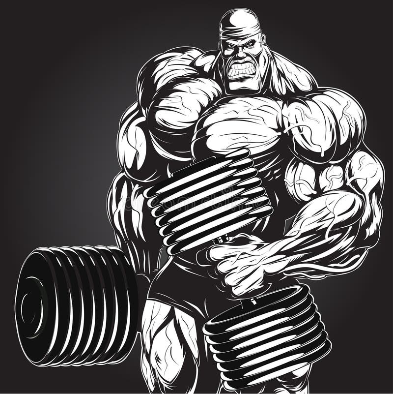 Bodybuilding Icon, Fitness Theme, Vector Illustration Stock Vector ...