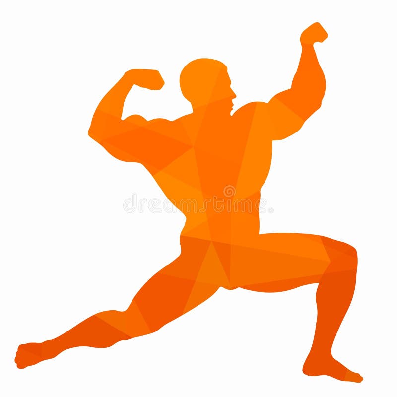 Illustration of Bodybuilder , Vector Drawing Stock Illustration ...