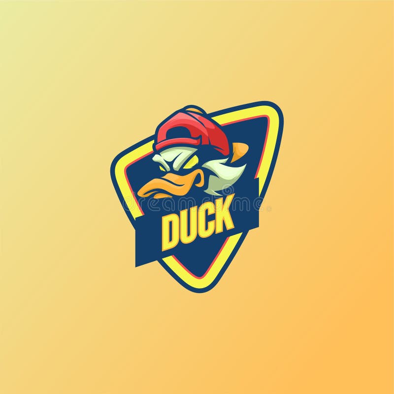 This is an Illustration of a Bold Duck Head Mascot Logo Stock Vector ...
