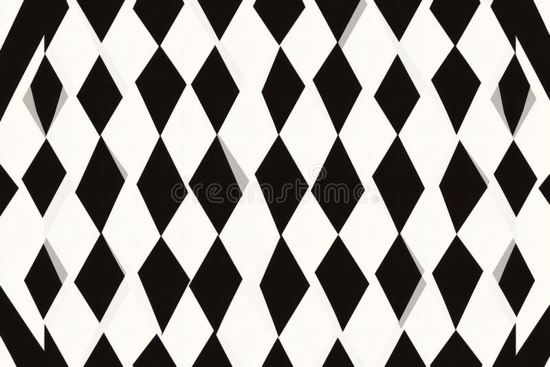 Illustration of a Bold Geometric Harlequin Pattern Featuring ...