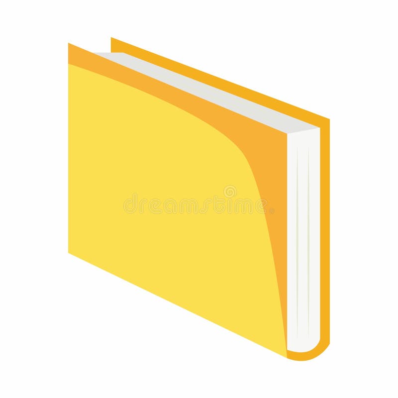 Illustration of Book Yellow Cover Stock Illustration - Illustration of ...