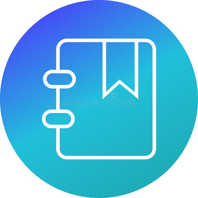 Illustration Bookmarked Icon for Personal and Commercial Use. Stock ...