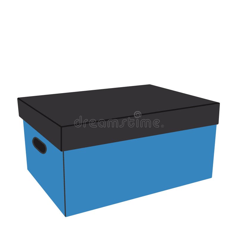 Illustration. Box with a Lid Stock Illustration - Illustration of ...
