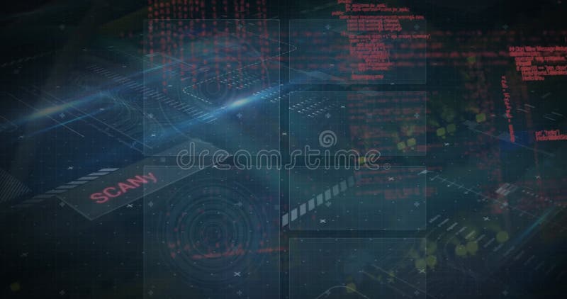 Illustration of Boxer with Circles Over Programming Language Over ...