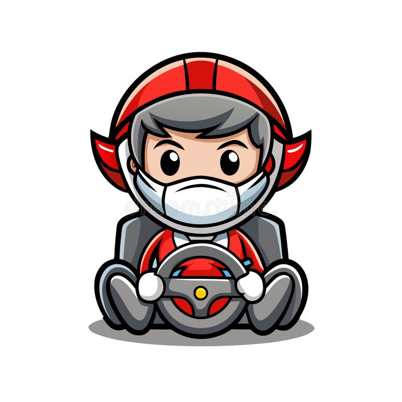 Boy Embracing the Thrill of Driving Stock Photo - Illustration of ...