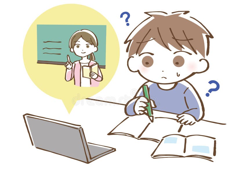 Work, not study stock illustration. Illustration of contrast - 141037851