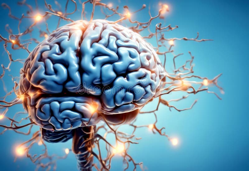 Illustration Brain Parts Mind Science Active Background Creating ...