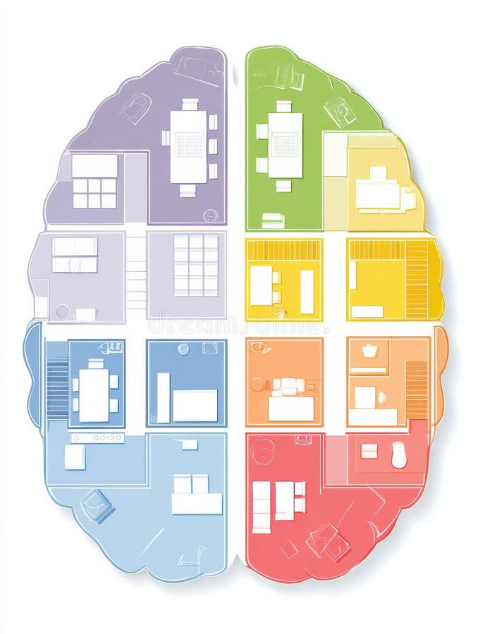 Mind Map Illustrating Different Areas of Cognitive Function and Their ...