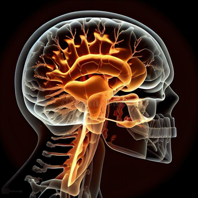 Illustration of the Brain Stroke Stock Illustration - Illustration of ...