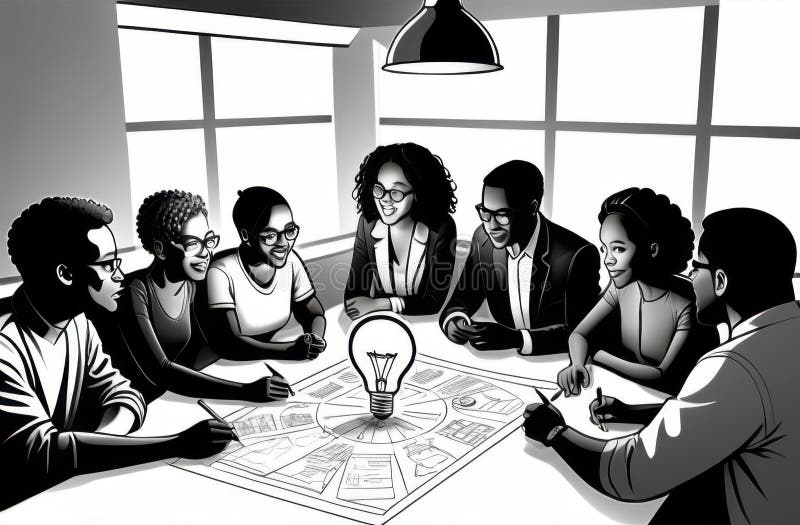 Illustration Brainstorming Session at 19-12-2024 Stock Illustration ...