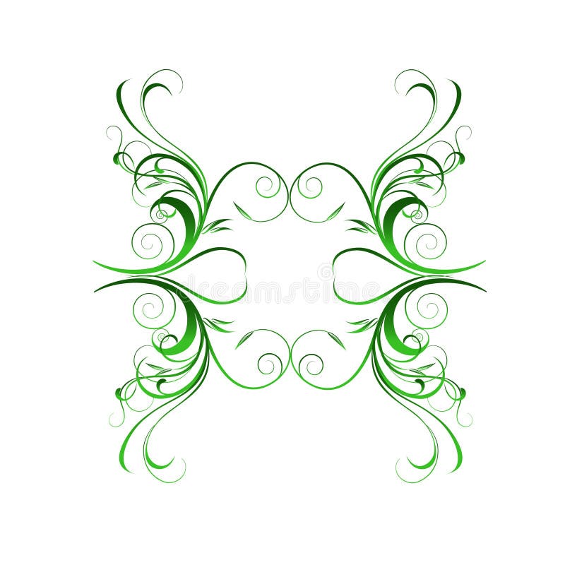 Illustration Branches Calligraphy Stock Vector - Illustration of ...
