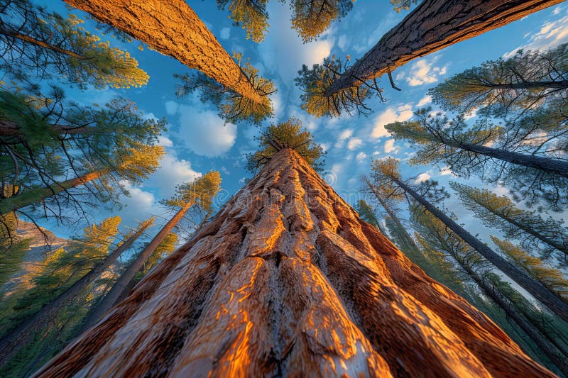 Illustration of the Branches of Some of the Tallest Trees in Sierra ...