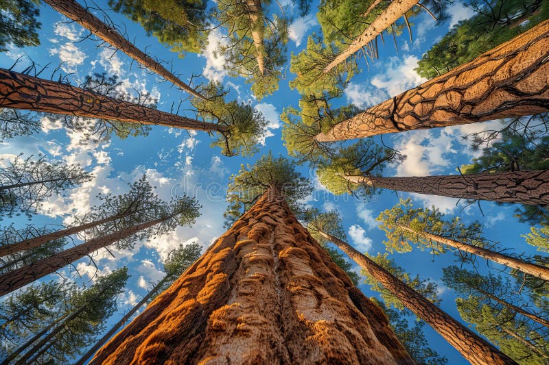 Illustration of the Branches of Some of the Tallest Trees in Sierra ...