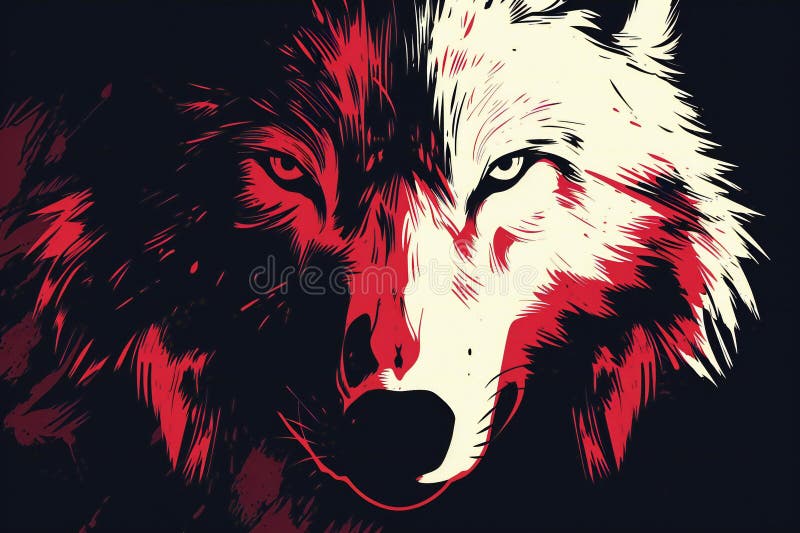Breathtaking the Front of a Wolf Symbol for Logo, High Quality, High ...