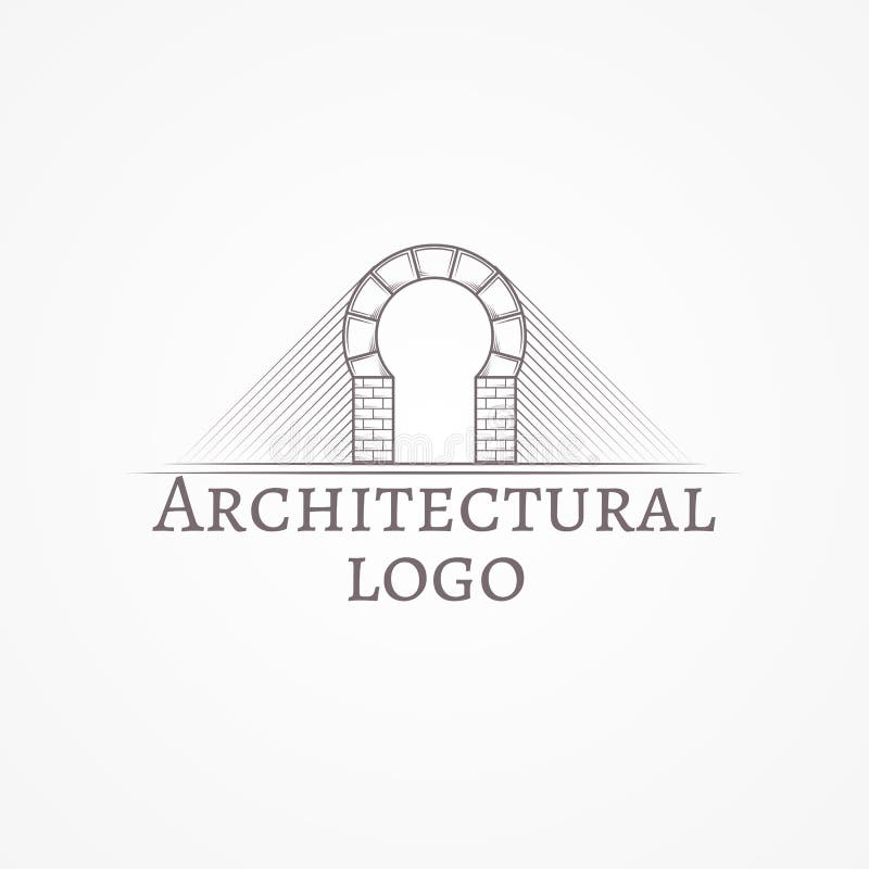 Set of Stone Archway Flat Line Icons Stock Vector - Illustration of ...