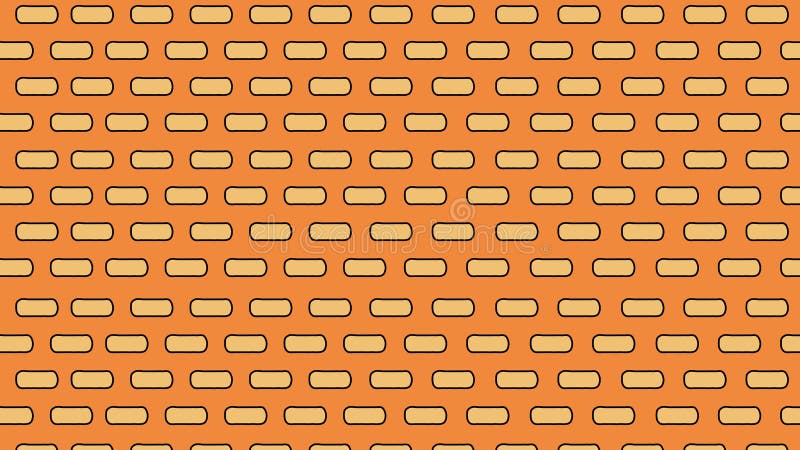 Illustration of a Brick Wall. Orange Bricks for Construction ...