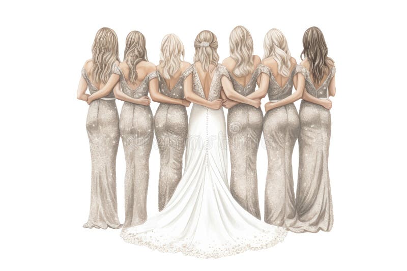 Bride Back View Stock Illustrations – 447 Bride Back View Stock ...