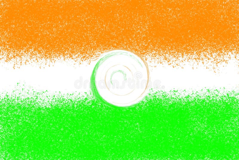Illustration of the Bright Indian Flag Colors Stock Illustration ...