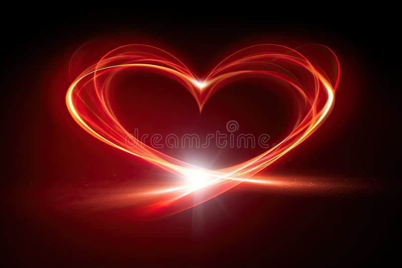 Illustration of a Bright Red Heart Shape Stock Illustration ...