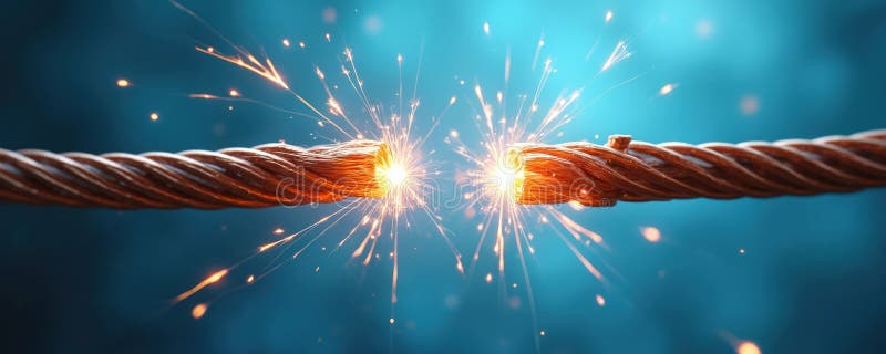 Broken Cable Illustration Stock Illustrations – 2,085 Broken Cable ...