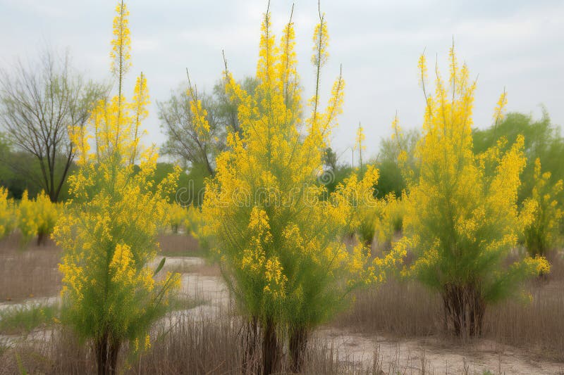 Broom in Full Bloom, Abstract Background, Nature, Plants and Trees ...