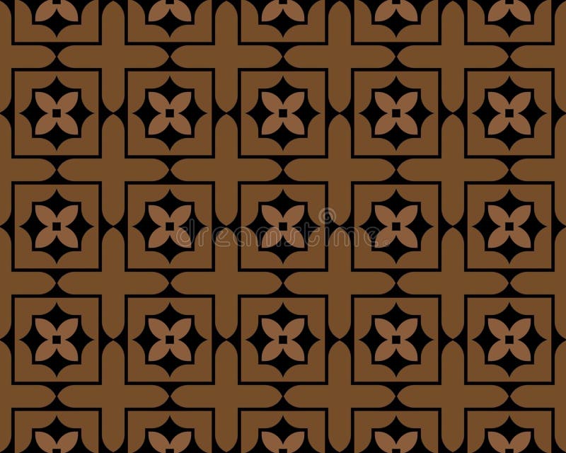 Illustration of a Brown Color Seamless Tile Pattern for Wallpapers and ...