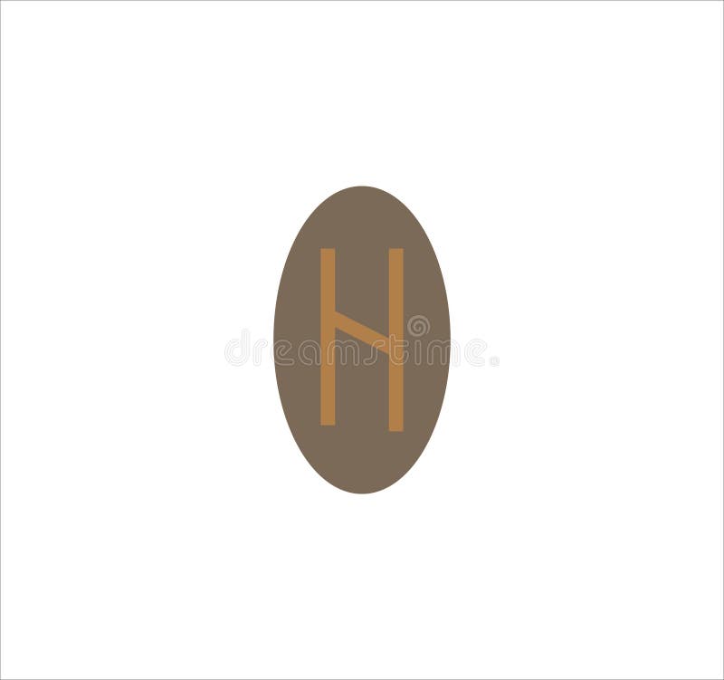 Illustration of a Brown Hagalaz Symbol Isolated on a White Background ...