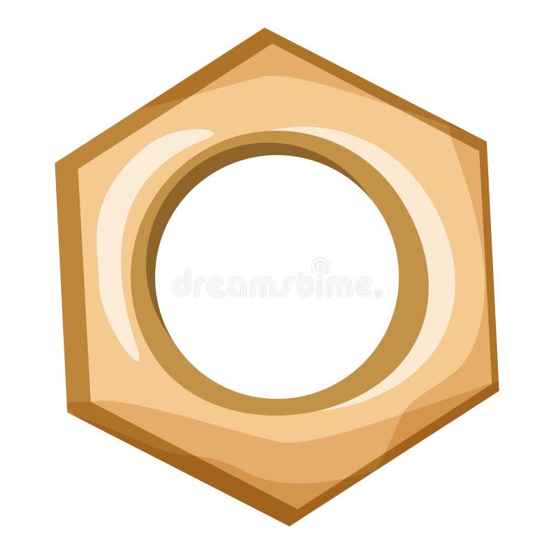 Flat Design Nut Icon with a Simple, Clean Look Suitable for Various ...