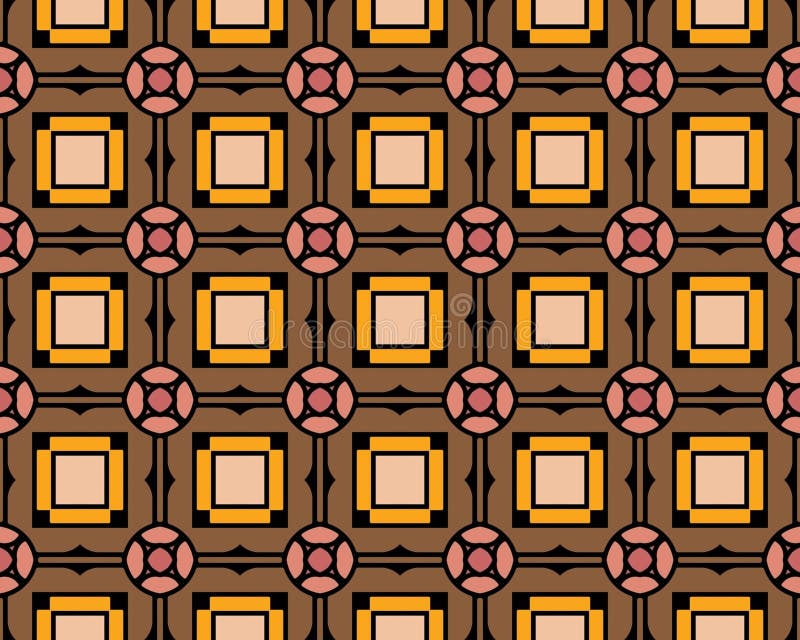 Illustration of a Brown Seamless Tile Pattern for Wallpapers and ...