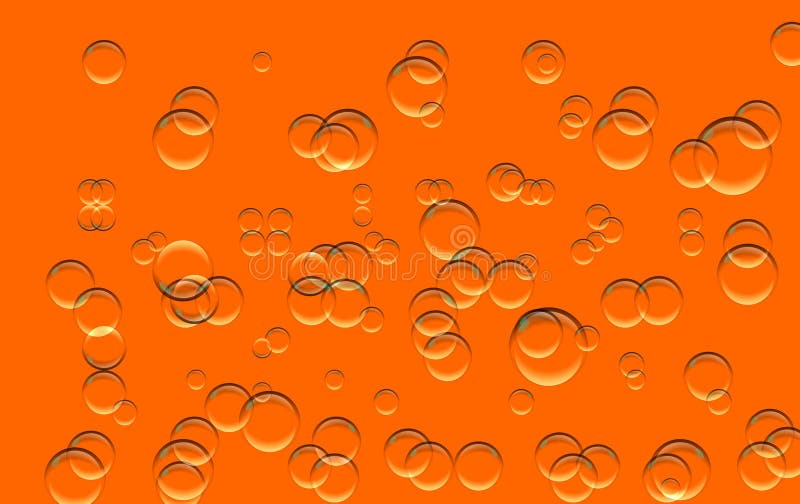 White Bubbles on Orange Background Stock Vector - Illustration of ...