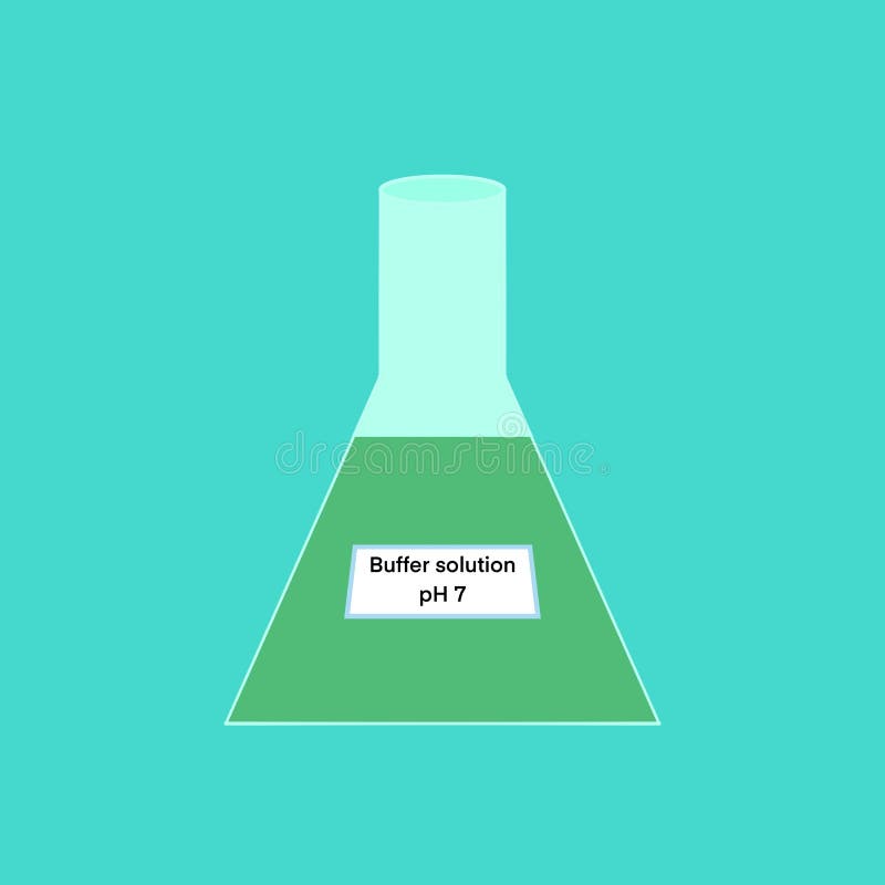 Illustration, Buffer Solution in Glass, Chemical in the Laboratory and ...
