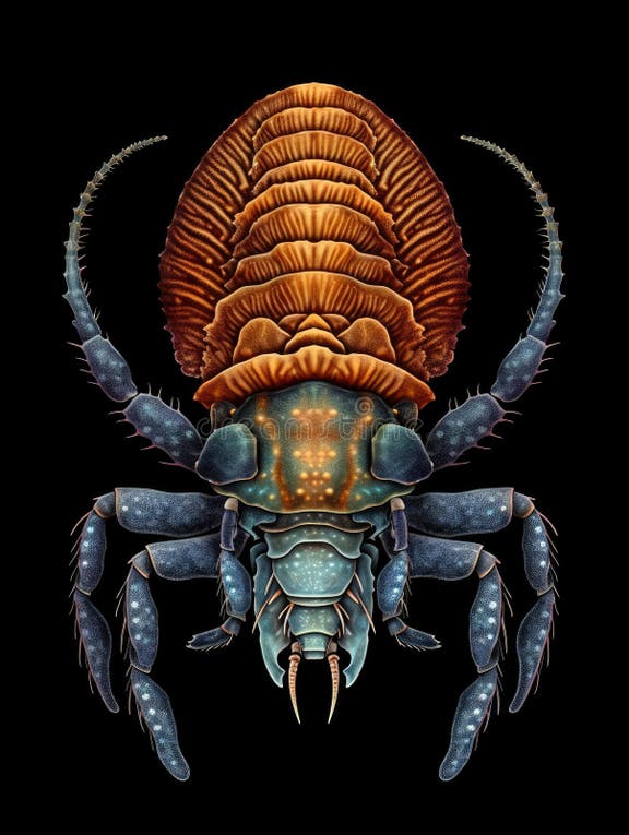 Illustration of Bug on Black Background Stock Illustration ...