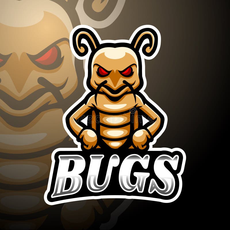 Bugs Esport Logo Mascot Design Stock Vector - Illustration of icon ...