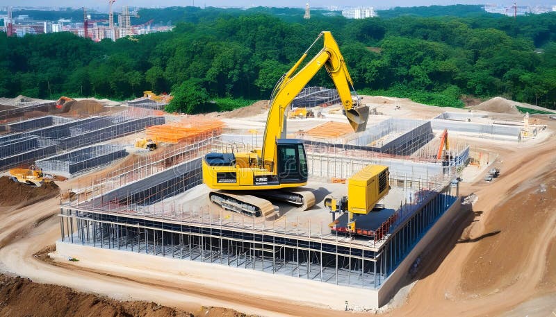 Construction Site Engineering, Industrial Development, and Buildings ...