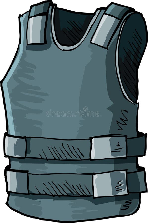 Illustration of Bullet Proof Vest Stock Vector - Illustration of ...