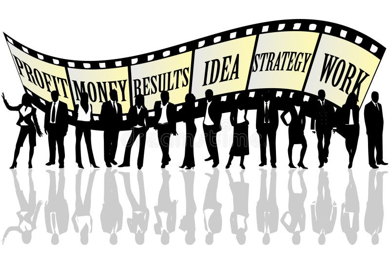 Movie Production Crew Icon Figures Stock Illustration - Illustration of ...