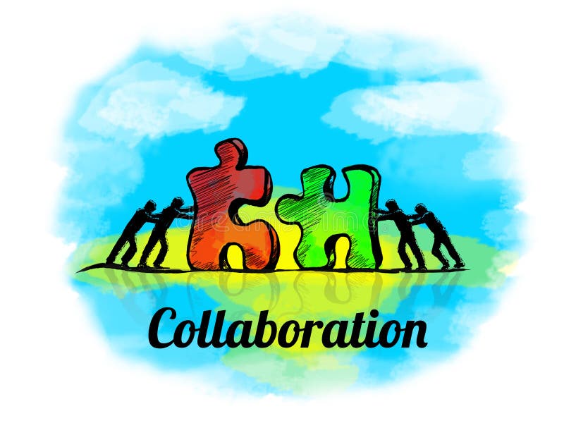 Collaboration Puzzle Stock Illustrations – 2,342 Collaboration Puzzle ...