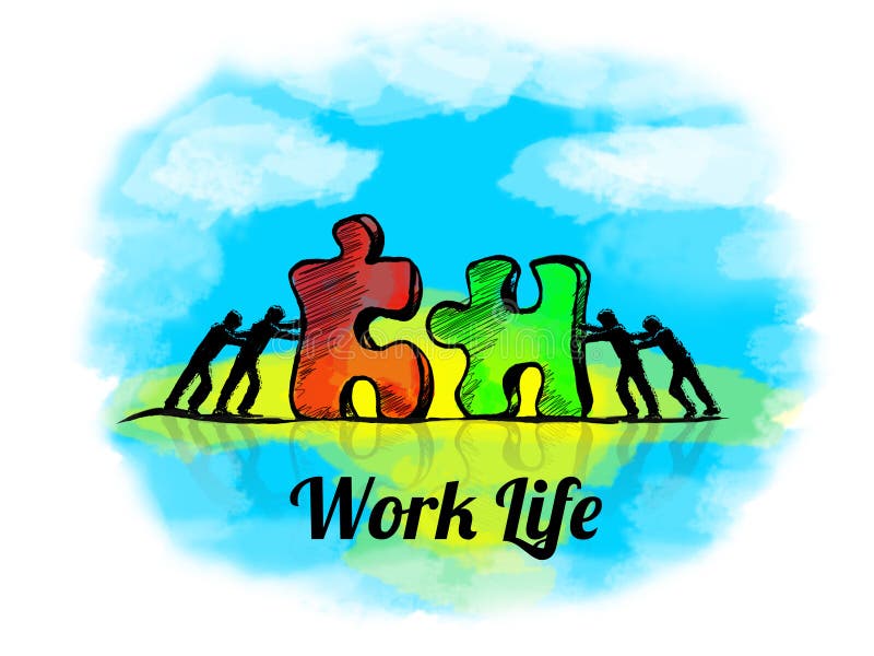 Work To Live Don`t Live To Work. Motivational Quote. Stock Vector ...