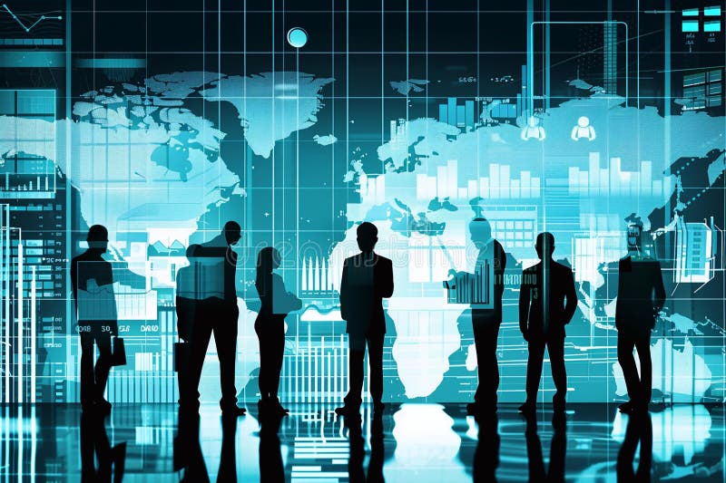 Illustration of Business Data Graph Analysis, Business Concepts Stock ...