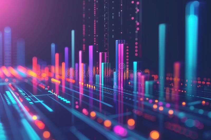 Illustration of Business Data Graph Analysis, Business Concepts Stock ...
